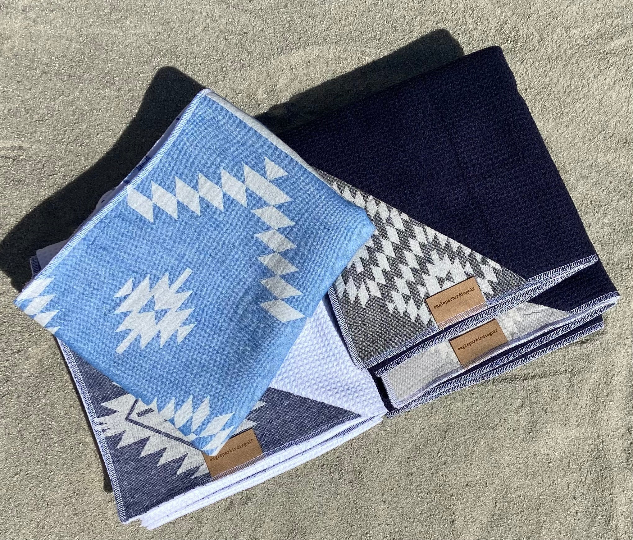 Nav Surf Microfiber Golf Towels Collection | Eagle Par Birdie